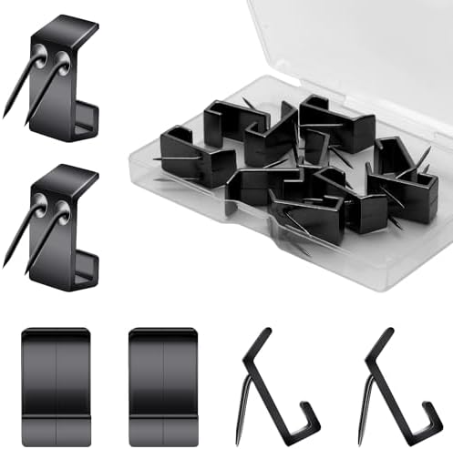 Amazon.com: 10pcs Cubicle Hooks, Metal Push Pin Hooks Fabric Panel Wall ...