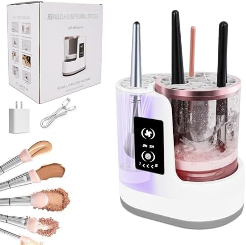 Amazon.com: 3 IN 1 Electric Makeup Brush Cleaner,Automatic Makeup Brush ...