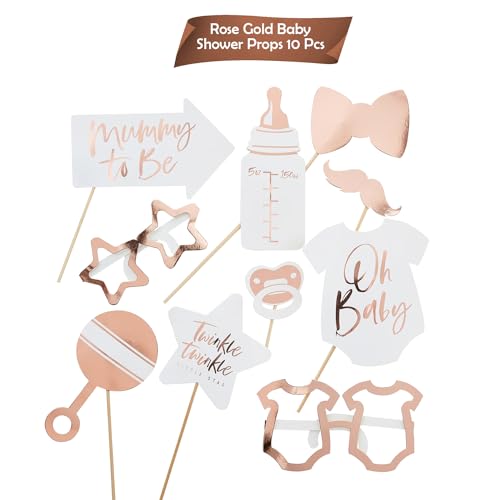 Party Propz Rubber Baby Shower Photo Booth Props - Tags Set 10Pcs ...