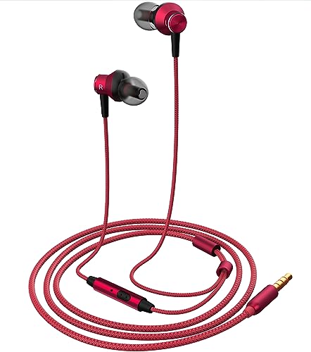 in Ear Headphones,MR01 Comfortable& Tangle-Free Wired in-Ear Earbuds ...