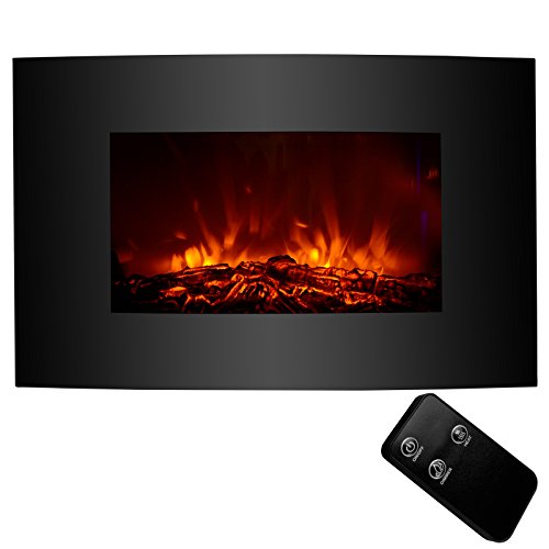 KUPPET Wall Freestanding Mounted Recessed Electric Fireplace Insert ...