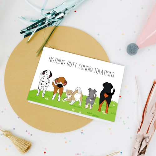 Snapklik.com : Cute Dog Congratulations Card, Funny Congrats Card For ...