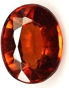Amazon.com: INDIA MADE Hessonite Gemstone 100% Earthmined Certified 5.5 ...