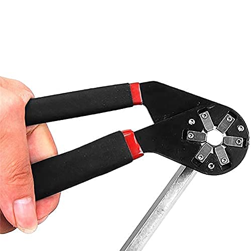 Portible 8 Inch Hexagon Universal Wrench Multi-Function Adjustable Bionic Pier Spanner Repair ...