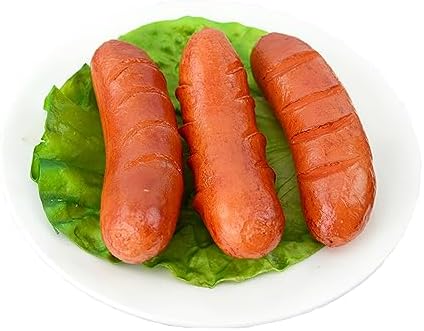 Amazon.com: Mellshy 3 PCS Simulated Hot Dog Fake Sausage Artificial ...