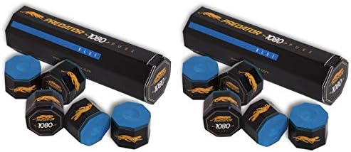 Predator Chalk 1080 Pure 5 Pieces Blue with Action Octagon Style Cue ...