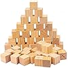 Amazon.com: 100 Pack 1 Inches Unfinished Wood Cubes Blocks - Natural ...