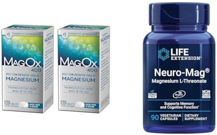 Amazon.com: Mag-Ox 400 Magnesium Supplement, Pharmaceutical Grade ...
