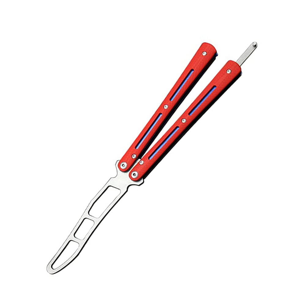 Stainless Steel Lightweight Flip Training Tricks Tool for Beginner (Red ...