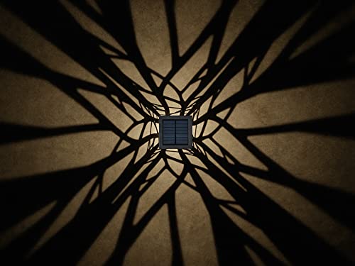 SolarCentre Saltwood Outdoor Solar Powered Shadow Post Light – BigaMart