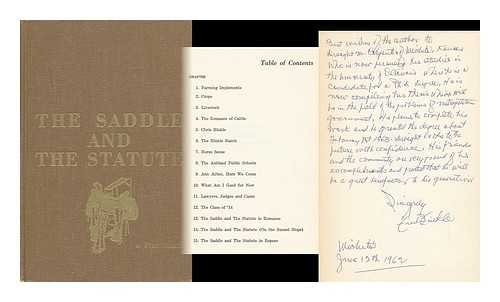 The saddle and the statute: Hinkle, Fred: Amazon.com: Books