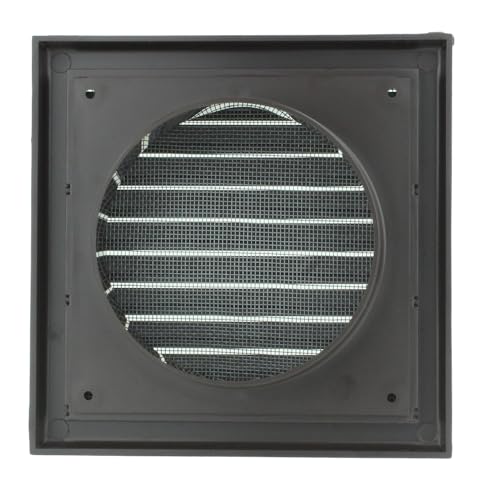 Vents 4 inch Brown Extractor Ventilation Louvered Mesh Grill for Roof ...
