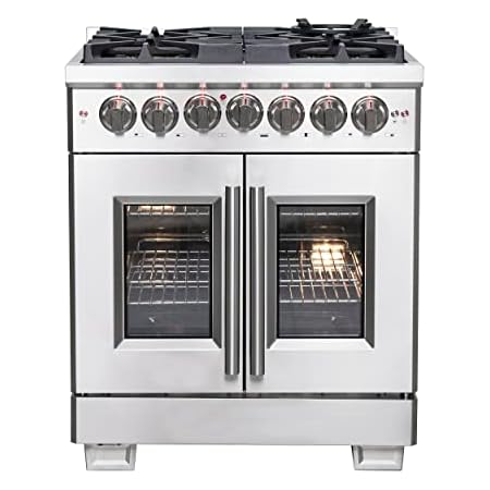 Amazon.com: Forno Capriasca Dual Fuel 30" Inch. Freestanding French ...
