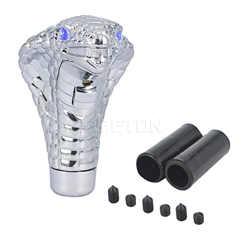 Car Manual Cobra Head Gear Stick Shift Knob Snake Shifter Blue Red Led ...
