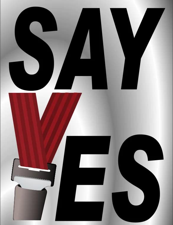 Say Yes Sign Sticker, Waterproof Sticker Signage : Amazon.in: Office ...