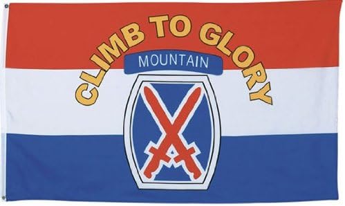 Amazon.com : RFCO 10TH Mountain Division Climb to Glory 3'x5' Polyester ...