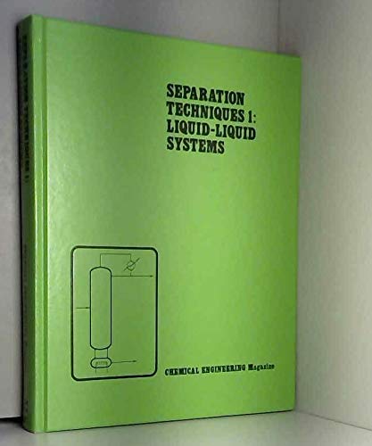 Amazon.com: Liquid-liquid systems (Separation techniques) (v. 1 ...