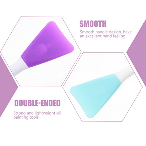 Buy BETOOKY 8pcs Rubber Stencil Double-Headed Sticks Scrapers Scraper ...