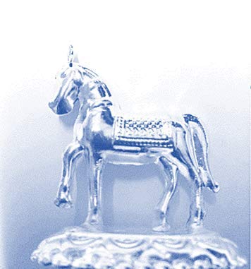 Jadgoanwala Silver Plated Ghoda/Horse for Mannat Offerings and Other ...