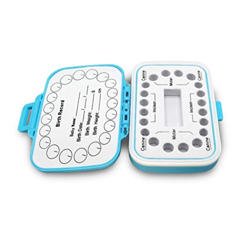 Baby Teeth Keepsake Box Kids Tooth Container Storage Holder Organizer ...