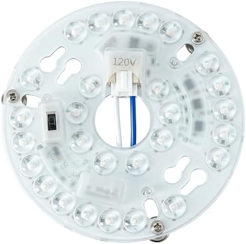 HAOLEDI 4.5'' 15W LED Ceiling Fan Light Retrofit Kit,Ceiling Flush ...