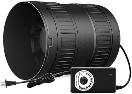 Amazon.com: Hon&Guan 6 Inch Inline Booster Duct Fan with Speed ...