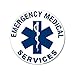 Amazon.com: MAGNET 4x4 inch Round Emergency Medical Services Logo ...