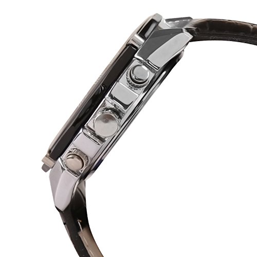 Cafuer® Branded Chronograph Look With Date Calendar Display Black ...