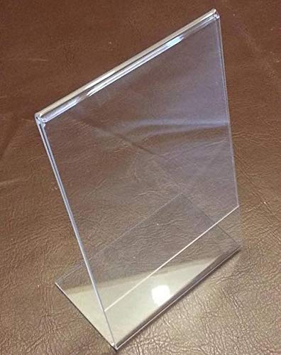 SIGNOOGLE Acrylic Portrait Counter Poster Table Top Menu Sign Display ...