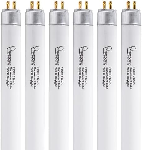 Wesome Lighting 21 Inch F13T5/DL Fluorescent Light Bulb, 6500K Daylight ...