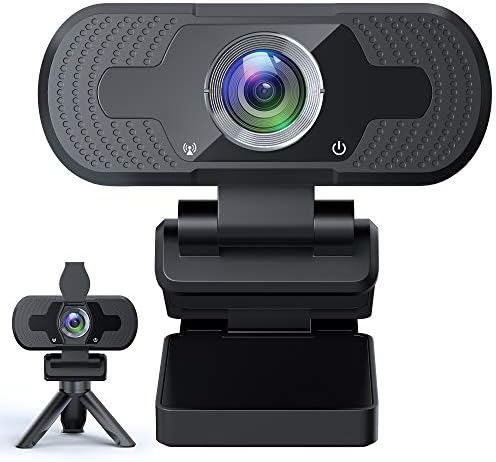 Amazon.com: Webcam, HD Webcam 1080P with Privacy Shutter and Tripod ...