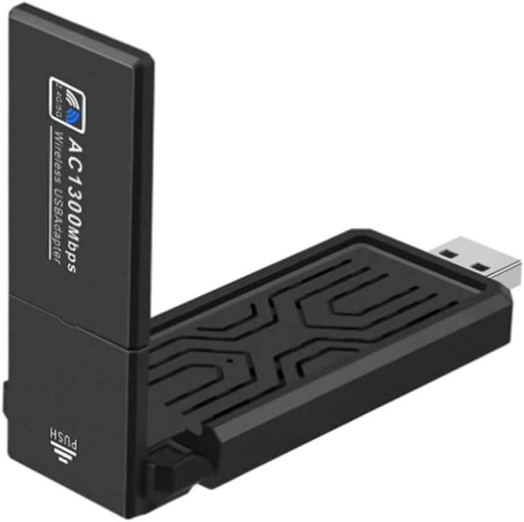 Knadgbft 1300Mbps USB3.0 WiFi Adapter Dual Band 2.4G 5Ghz Wireless ...