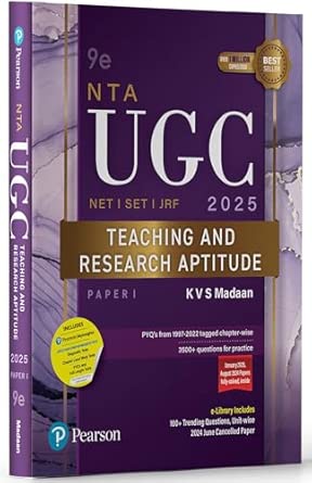 Buy Pearson NTA UGC NET 2025 Paper 1 by KVS Madaan | Teaching & Research Aptitude | NET/SET/JRF ...
