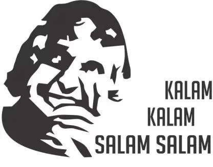 Roonir car Sticker APJ Abdul Kalam Kalam Salam Salam Sticker for car ...