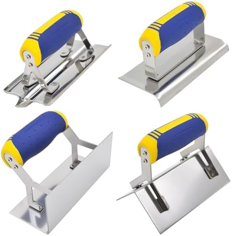 Stainless Steel 4 Pcs Drywall Corner Knife Set, Corner Trowel Concrete ...