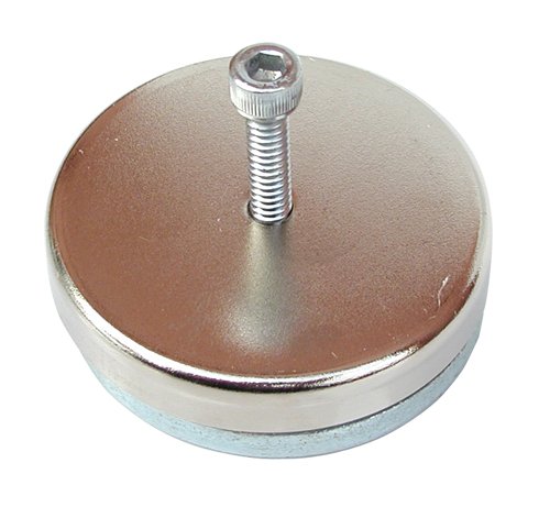 Eclipse Magnetics E696 Ceramic Plated Pot Magnet with Bolt and Nut, 95 ...