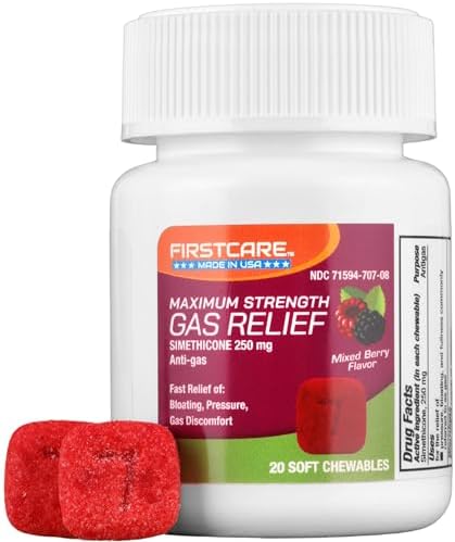 Amazon.com: FirstCare® Gas Relief Soft Chewables - Fast Relief of ...