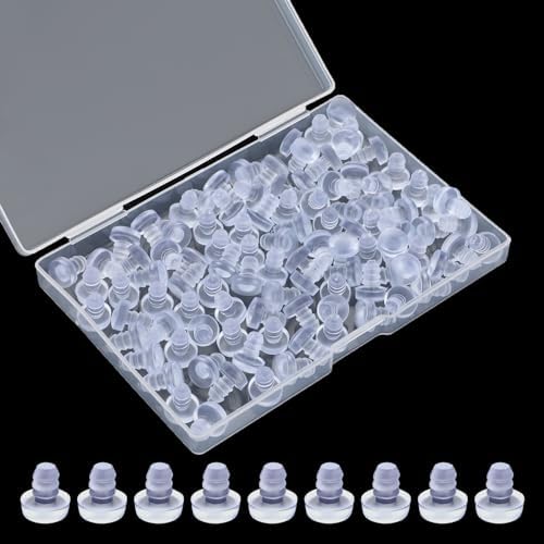 100 PCS Glass Table Top Bumpers, Glass Top Table Bumpers Anti Slip Pads ...