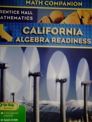 MATH COMPANION (Prentice Hall Mathematics, California Algebra Readiness ...