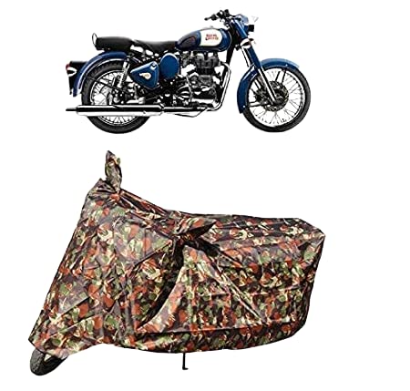 MOM'S GADGETS Water Resistant Bike Cover for Royal Enfield Bullet 350 ...