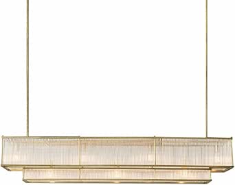 Amazon.com: American Dining Room Loft E14 Led Pendant Lights Gold Metal ...