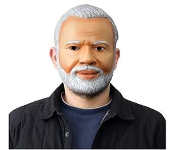 Buy R Singh Modi Mask for Kids and Adults, Adjustable Strap, Dress Up ...