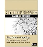 Daler-Rowney System3 Linen Texture 230gsm A4 Acrylic Paper Pad, Glued 1 ...