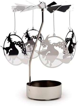 Puckator Witch Rotating Carousel Spinning Tea Light Candle Holder ...