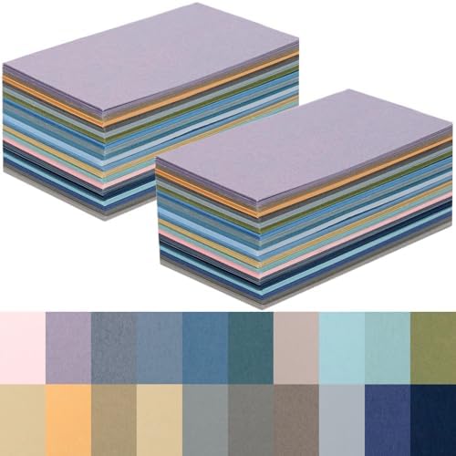 Amazon.com : 100 Sheets Morandi Colored Cardstock Blank Colorful Thick ...