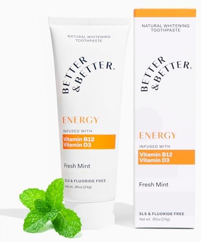 Amazon.com: Better & Better Energy Toothpaste with Vitamin B12 & D3 ...