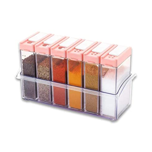 Buy Shiv Shakti Enterprise Mini 'Spice Jar 6 Pcs Set, Easy Flow Storage ...