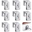 Amazon.com: Hicarer 8 Pcs Metal Hanging File Bracket Clips Storage ...