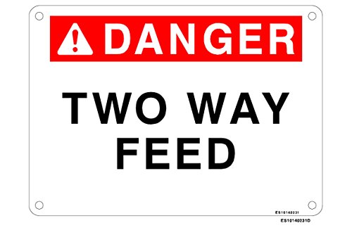 Amazon.com: Everlast Sign, 10x14 in, Danger Two Way Feed, rd/wh/bk ...
