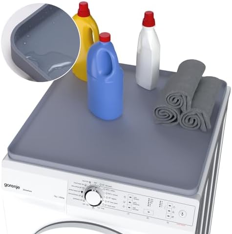 Amazon.com: 23.6" x 23.6" Silicone Washer and Dryer Top Protector Mat ...
